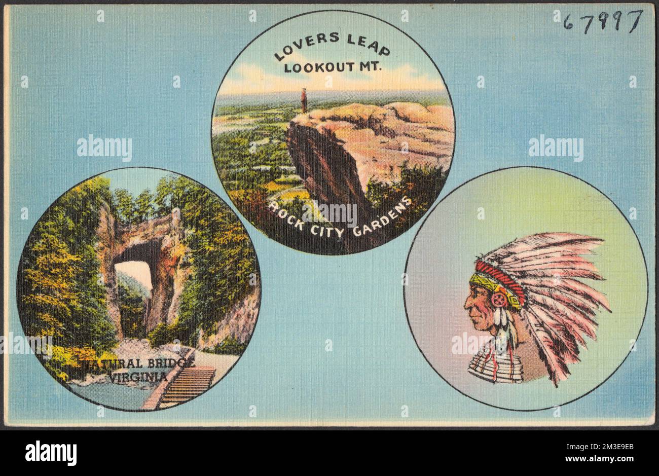 Lovers Leap, Lookout Mt., Rock City Gardens. Natural Bridge, Virginia ...