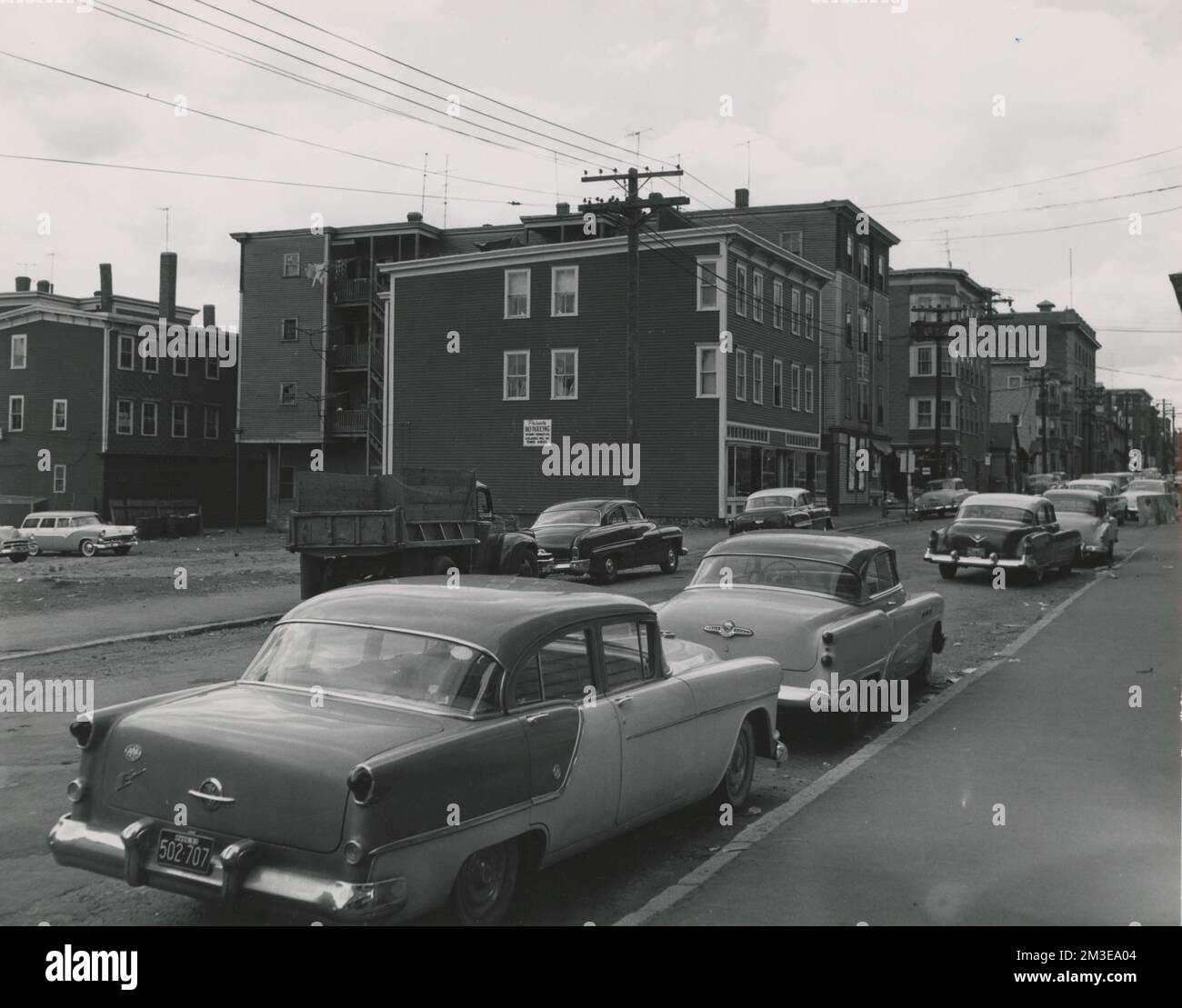 Lowell St. , Buildings, Automobiles, Streets. Lawrence Stock Photo - Alamy