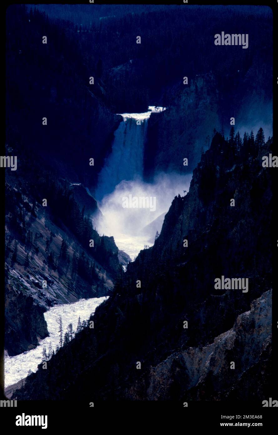 Lower Yellowstone Falls and beginning of Grand Canyon of the ...