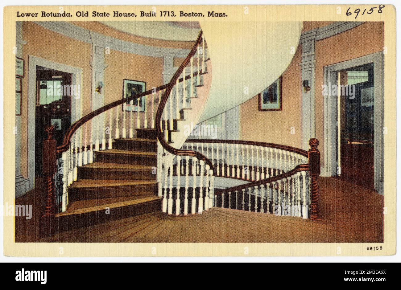 Lower Rotunda, Old State House, built 1713, Boston, Mass. , Capitols ...