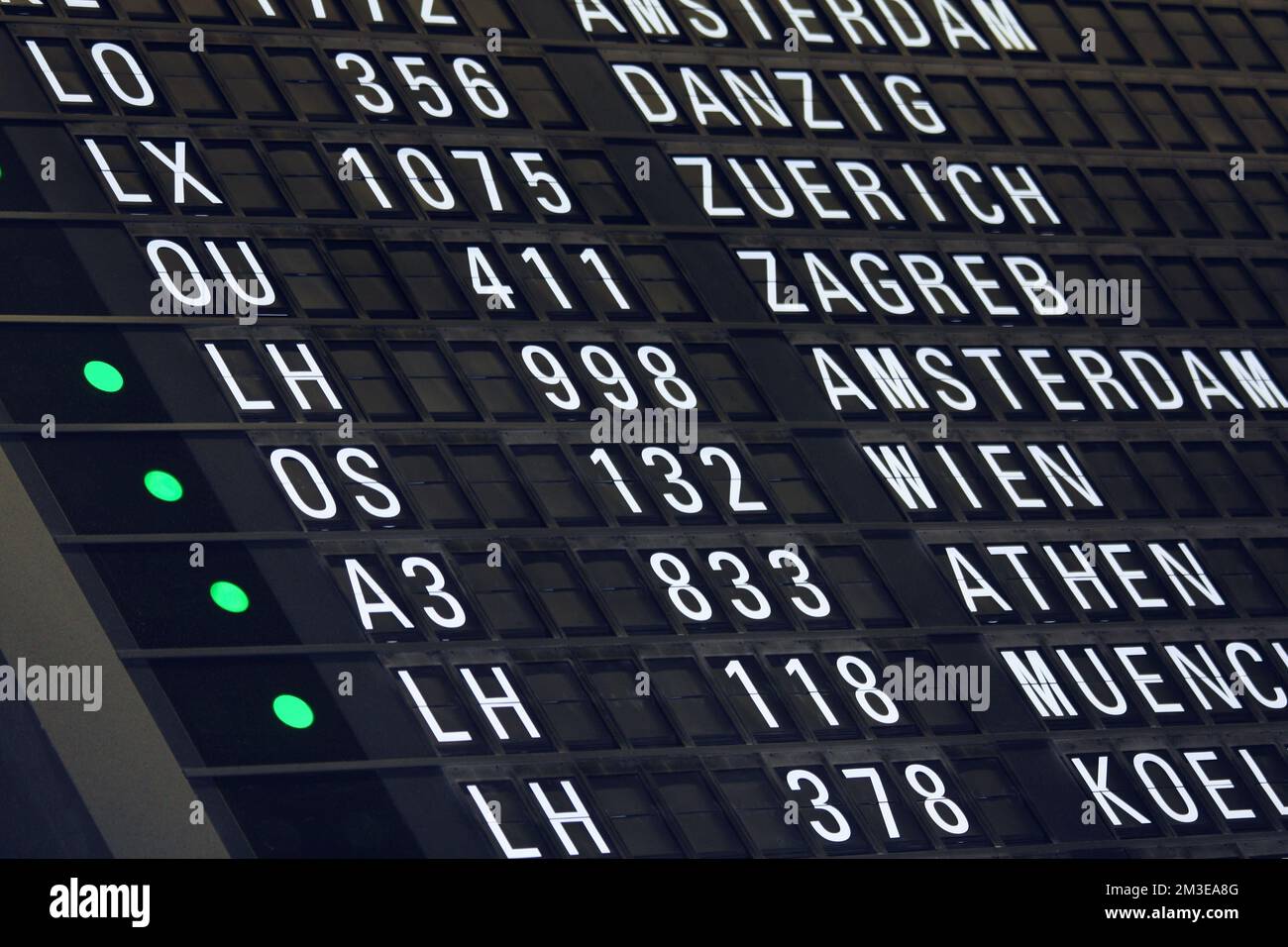 Flight timetable, schedule at the airport Stock Photo - Alamy