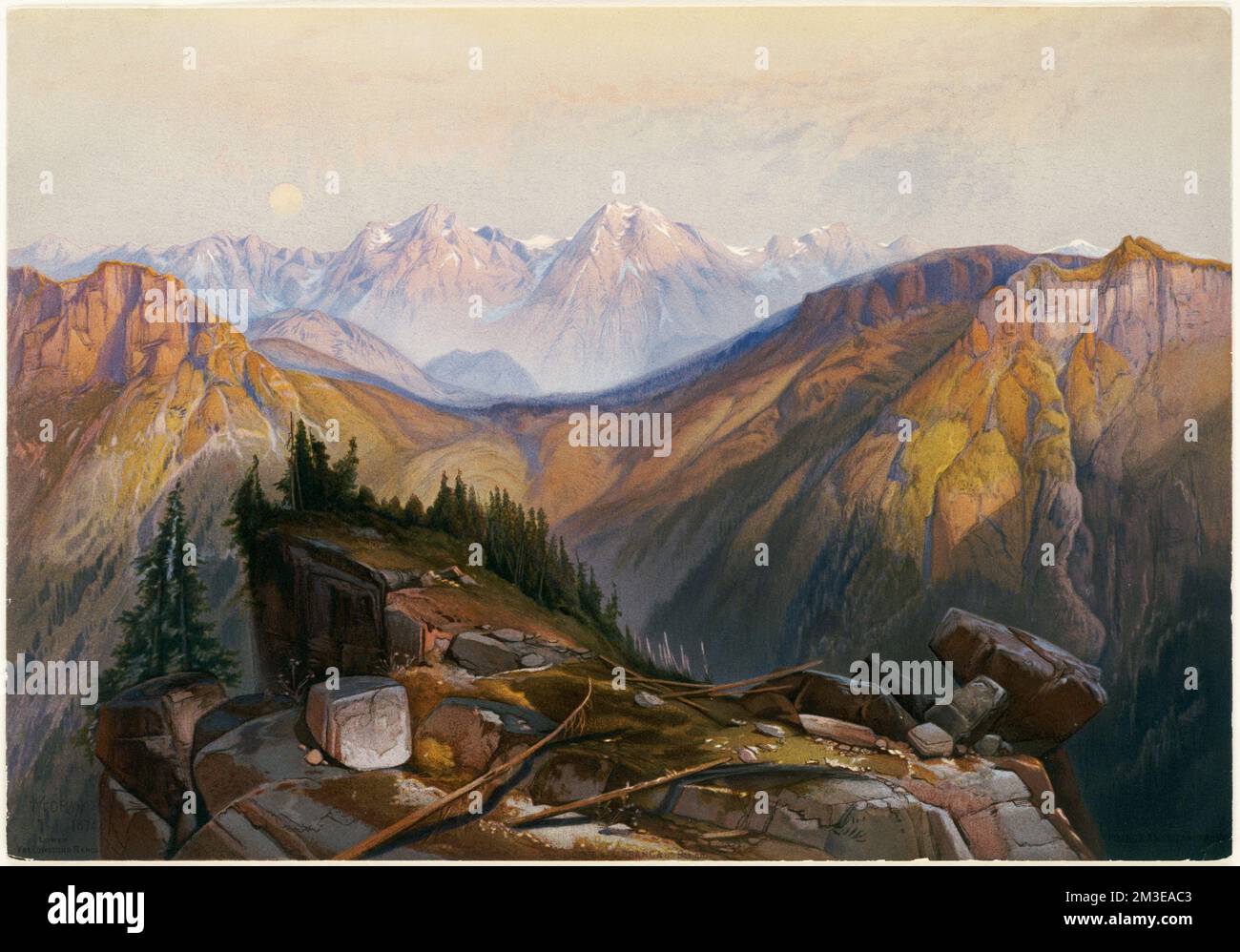 Lower Yellowstone range , Mountains. Louis Prang & Company Collection ...