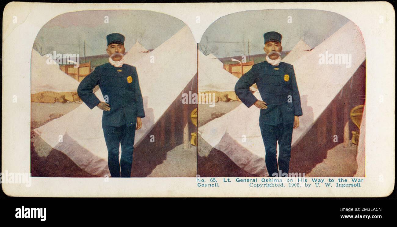 Lt. General Oshima on his way to the war council , Military officers ...