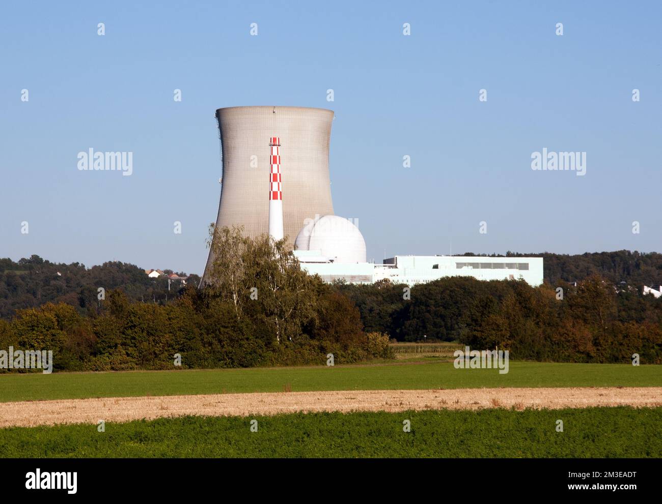 Nuclear power plant stands still during revision for safety Stock Photo ...