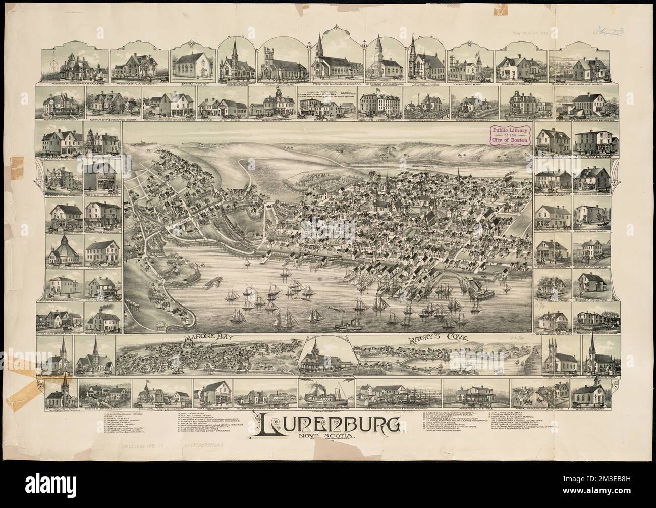 Lunenburg map hi-res stock photography and images - Alamy