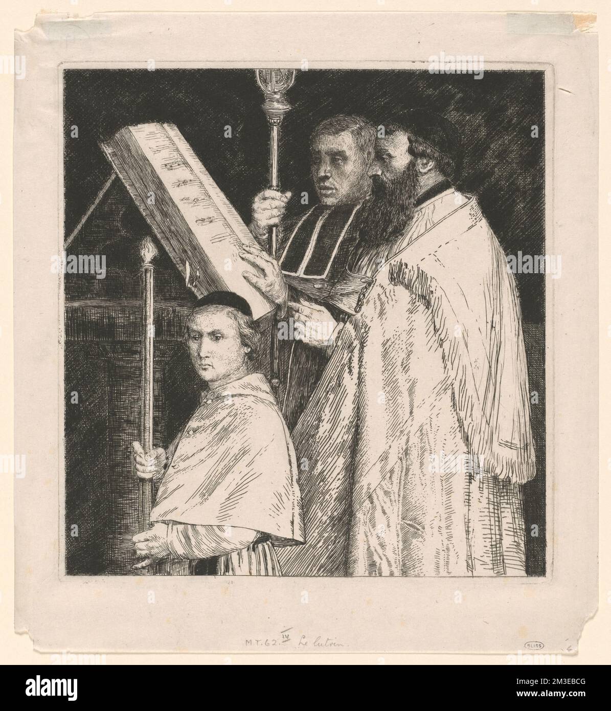 Le lutrin (2nd plate) , Choirs Music, Choirboys, Alphonse Legros (1837 ...