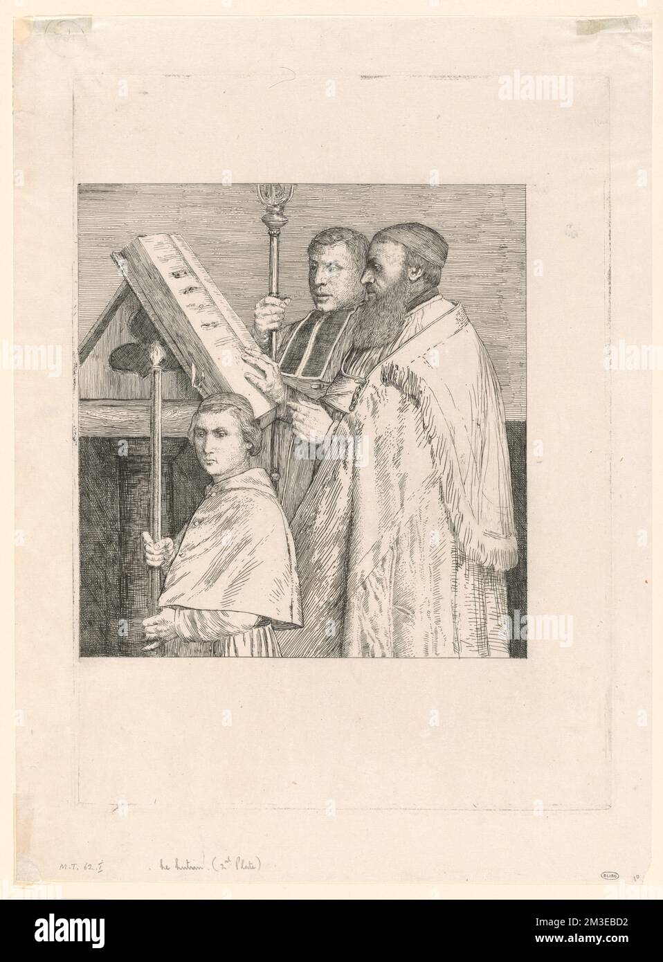 Le lutrin (2nd plate) , Choirs Music, Choirboys, Alphonse Legros (1837 ...