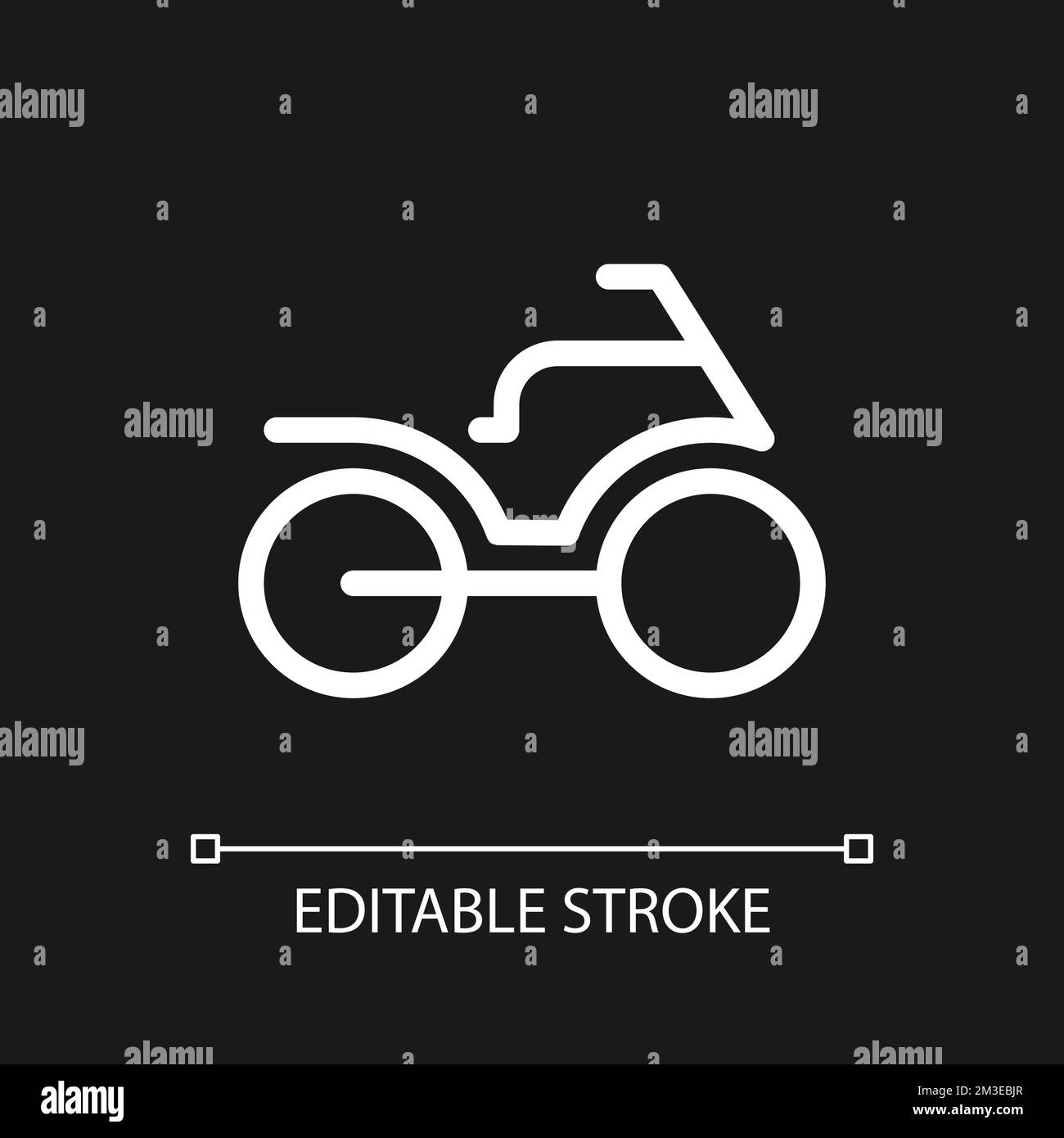 Motorbike pixel perfect white linear ui icon for dark theme Stock ... Motorbike pixel perfect white linear ui icon for dark theme Stock ...