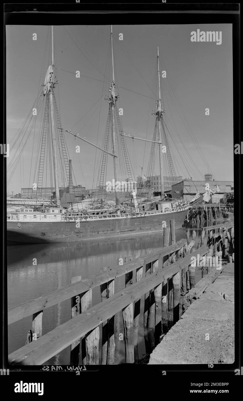 Lynn, ship , Harbors, Ships. Samuel Chamberlain Photograph Negatives ...