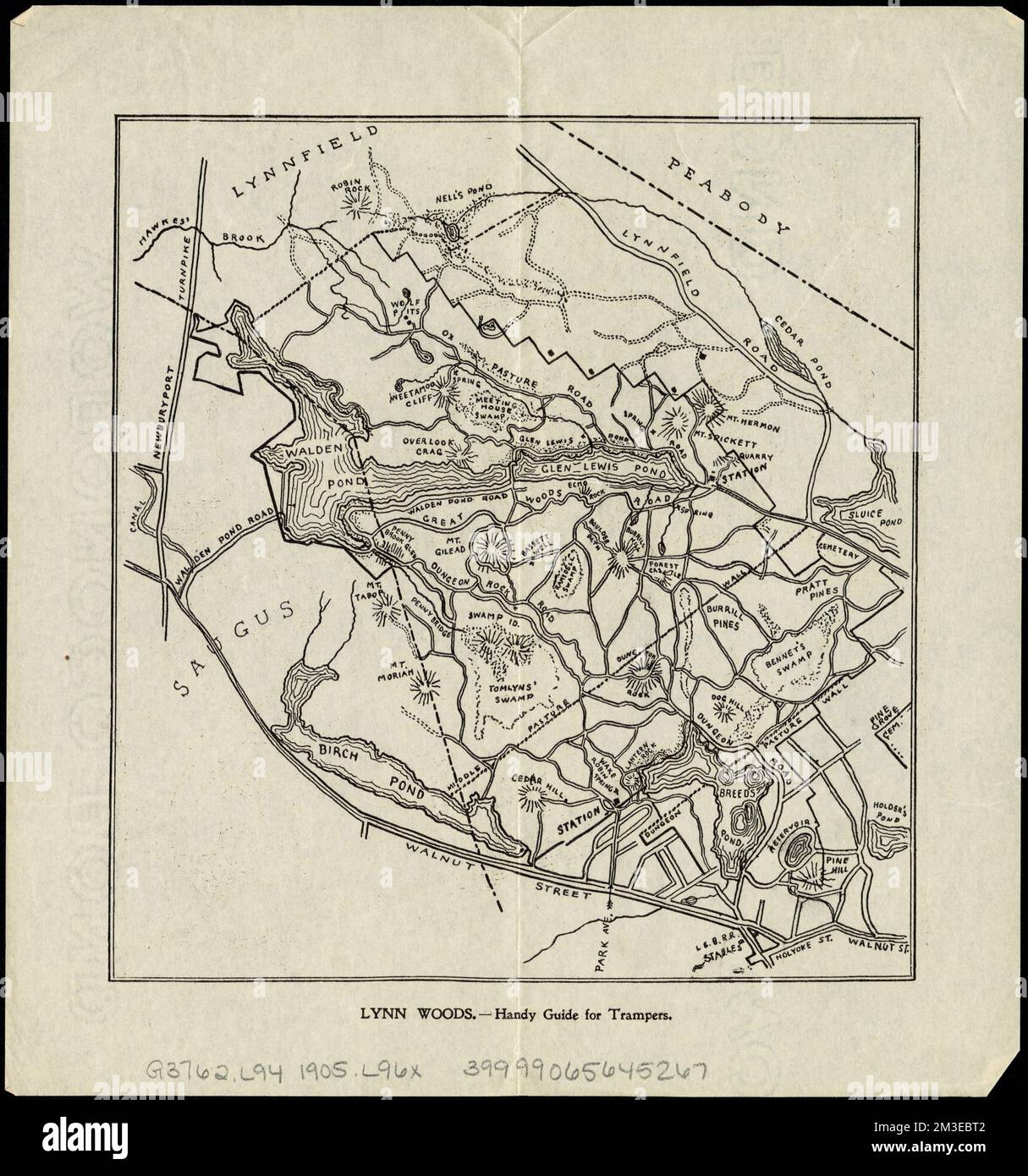Lynn Woods : handy guide for trampers , Lynn Woods Lynn, Mass., Maps ...