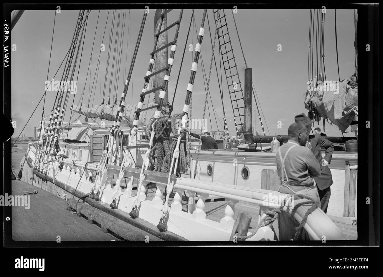 Lynn, ship's deck scene , Harbors, Ships. Samuel Chamberlain Photograph ...