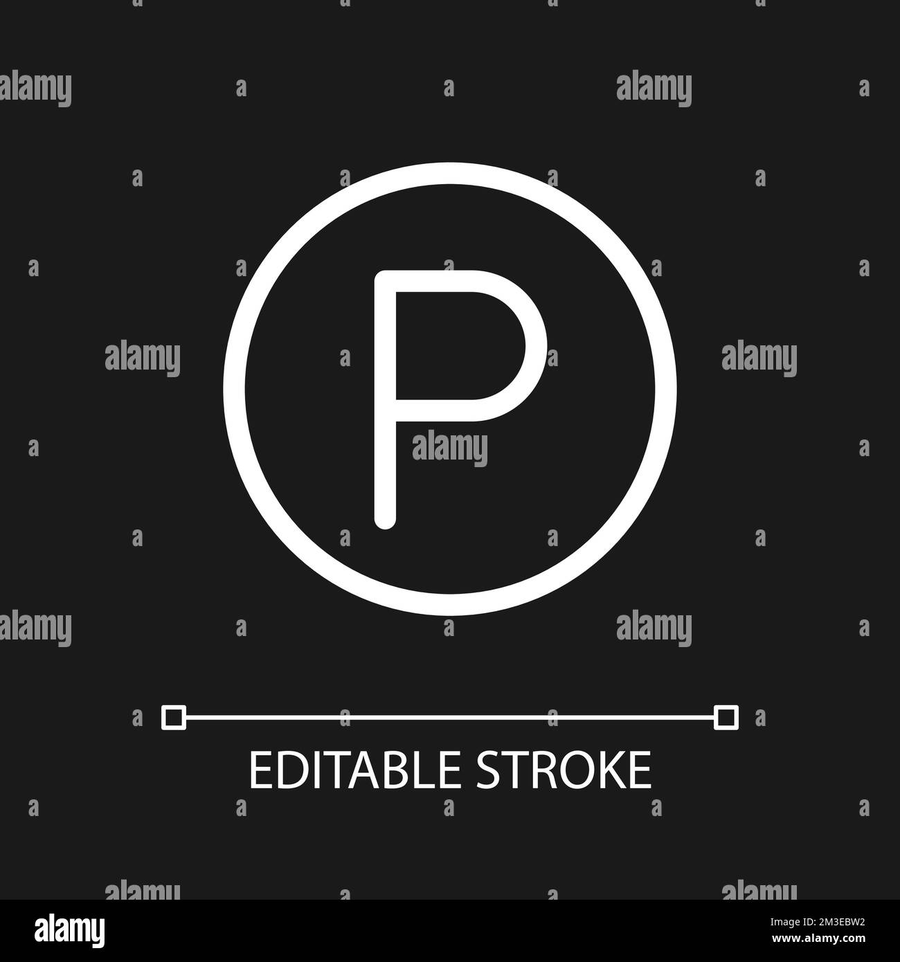 Parking location pixel perfect white linear ui icon for dark theme ... Parking location pixel perfect white linear ui icon for dark theme ...