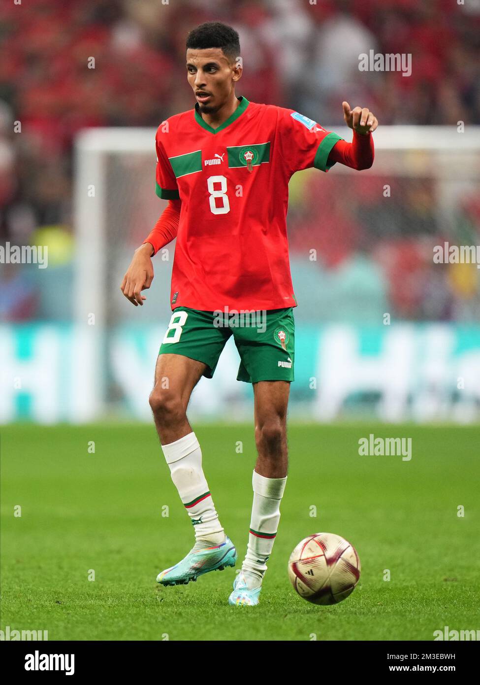 Azzedine Ounahi of Morocco during the FIFA World Cup Qatar 2022 match ...