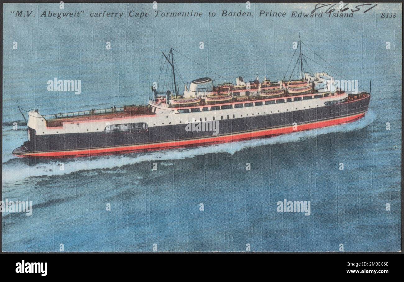'M. V. Abegweit' carferry Cape Tormentine to Borden, Prince Edward ...