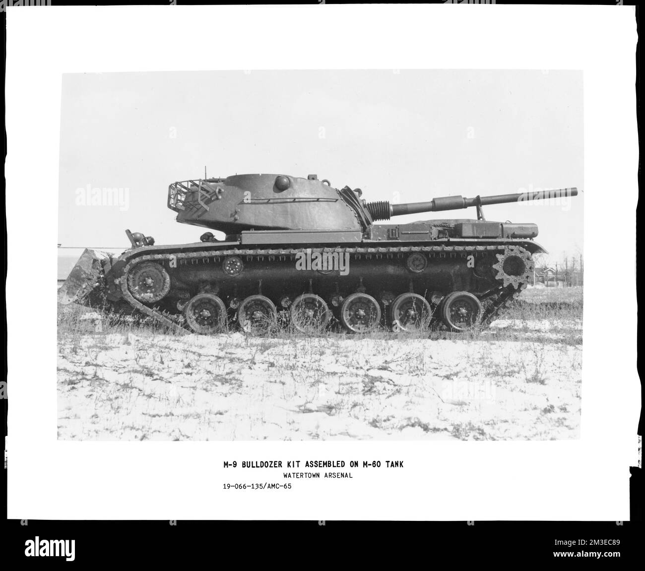 M-9 Bulldozer kit assembled on M-60 tank , Armories, Ordnance industry ...