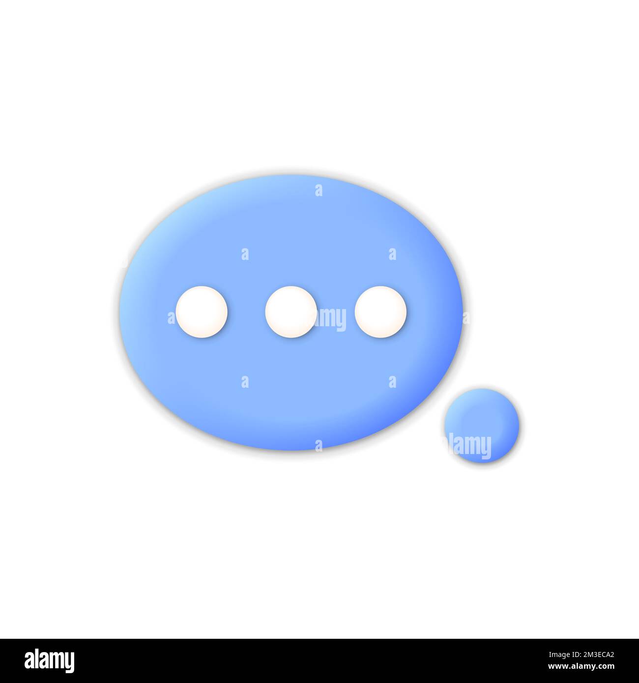 3d Chat bubble. Talk, dialogue, messenger or online support concept ...