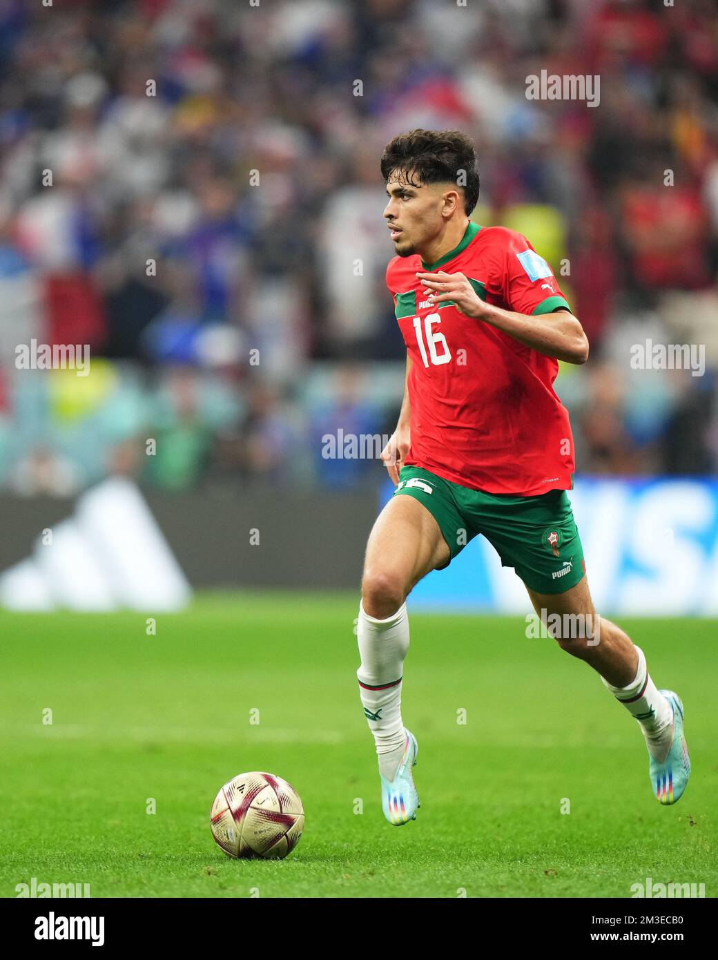 Ez Abde of Morocco during the FIFA World Cup, Qatar. , . in Al Khor ...