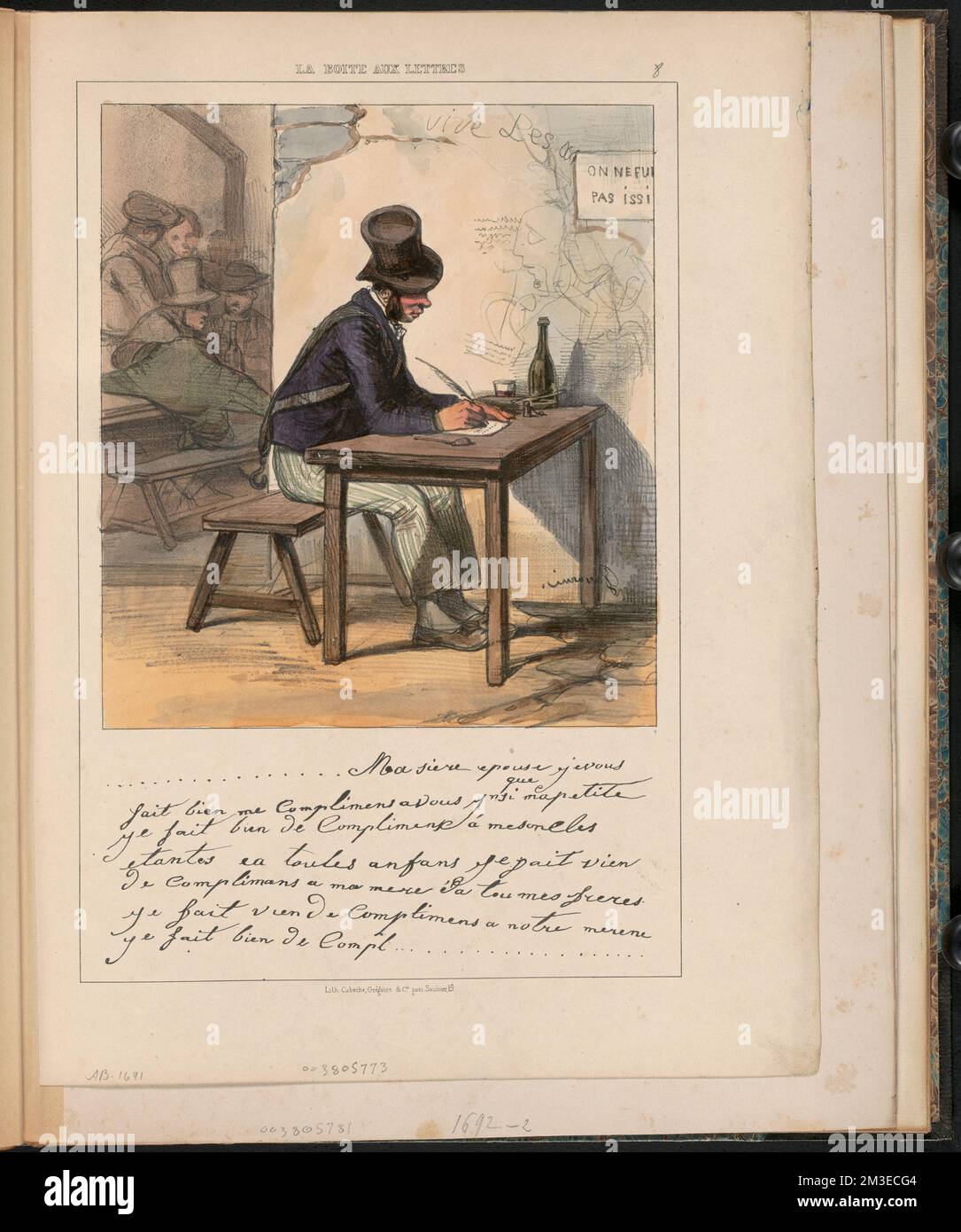 ...Ma siere épouse je vous - fait bien me complimens à vous insi que ma ...