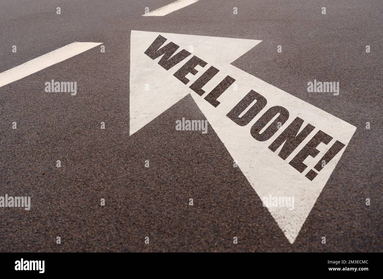 Business and finance concept. Markings and an arrow with the ...