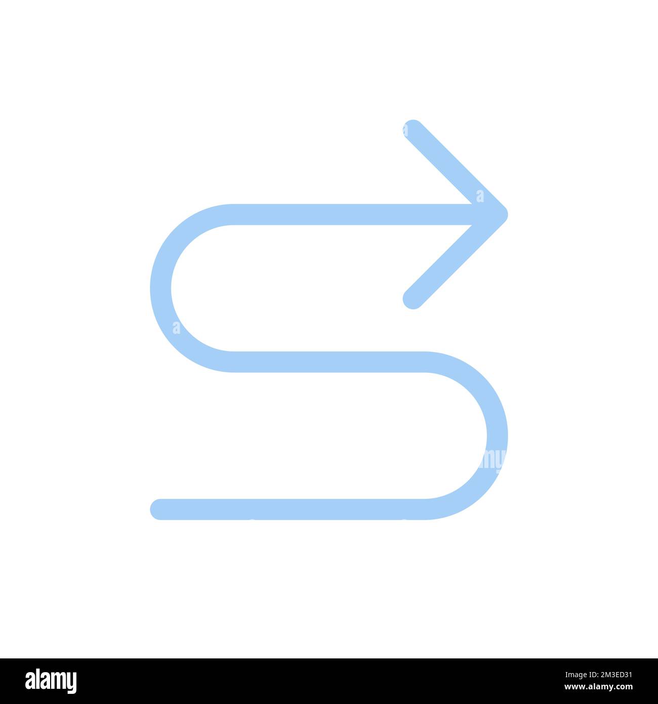 Blue winding Cut Out Stock Images & Pictures - Alamy