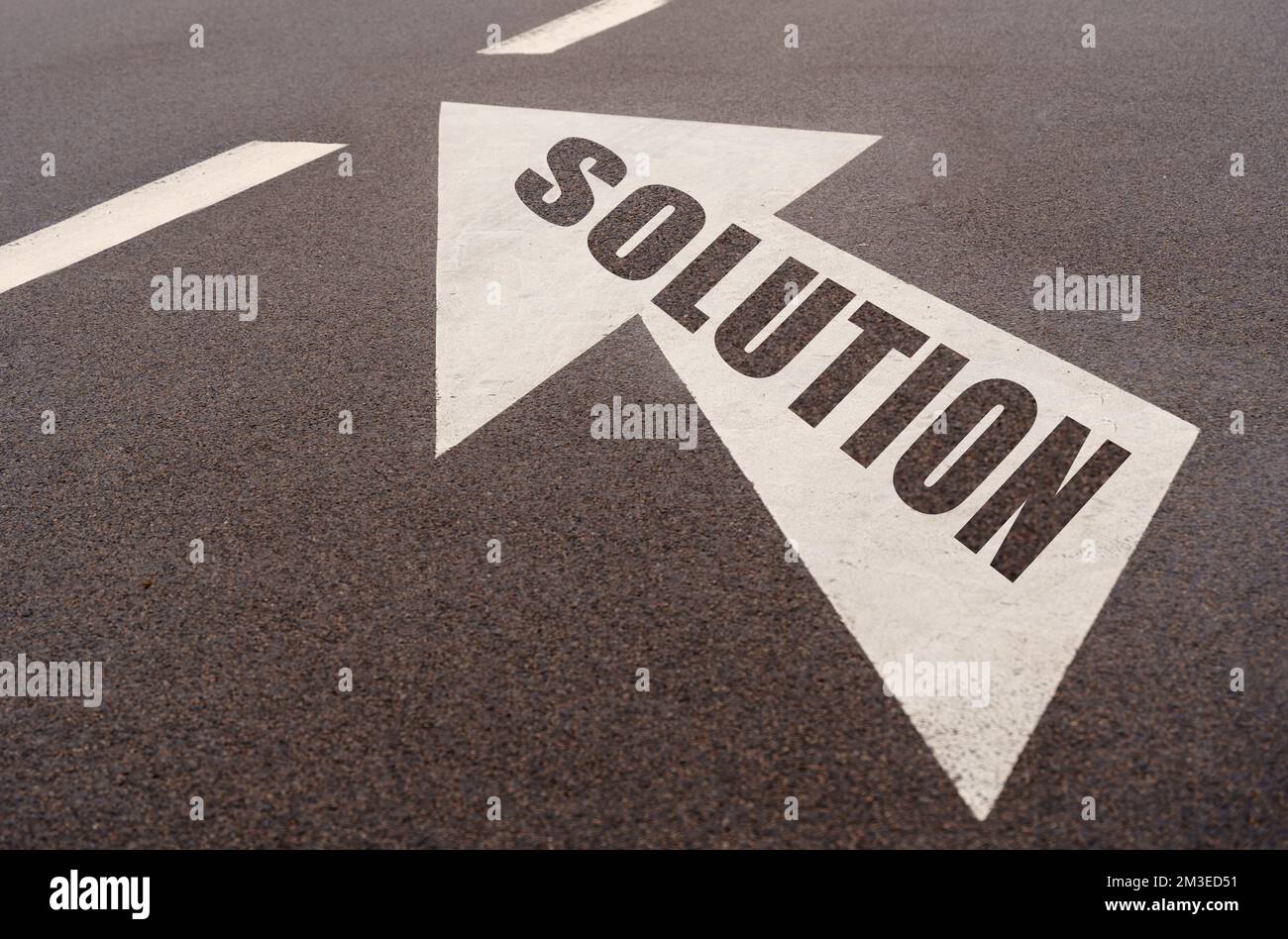 Business and finance concept. Markings and an arrow with the ...