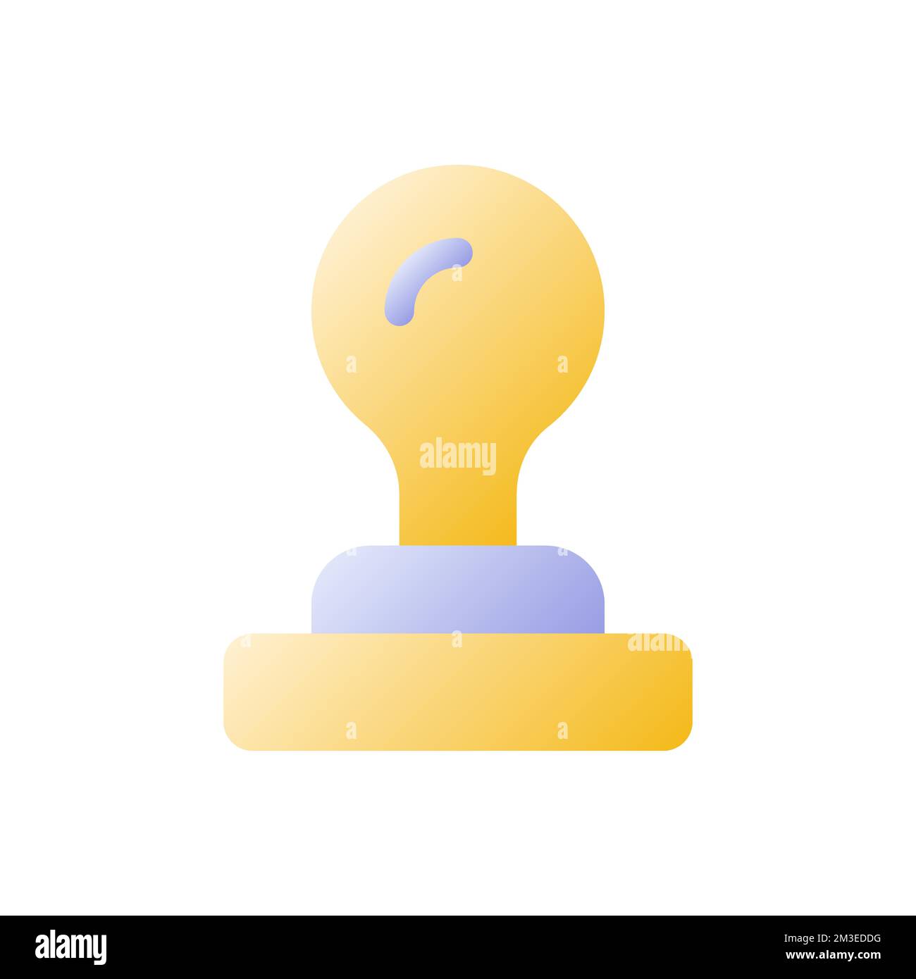 Stamp flat gradient two-color ui icon Stock Vector Image & Art - Alamy