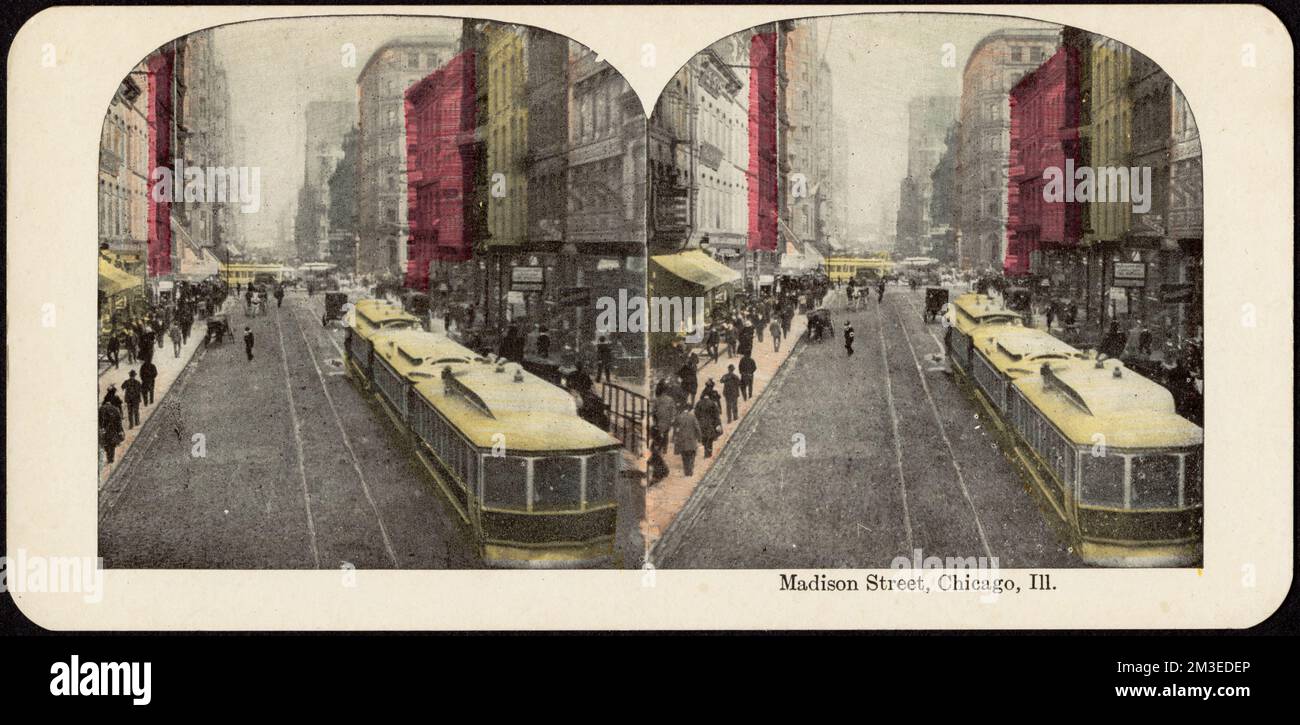 Madison street chicago hi-res stock photography and images - Alamy