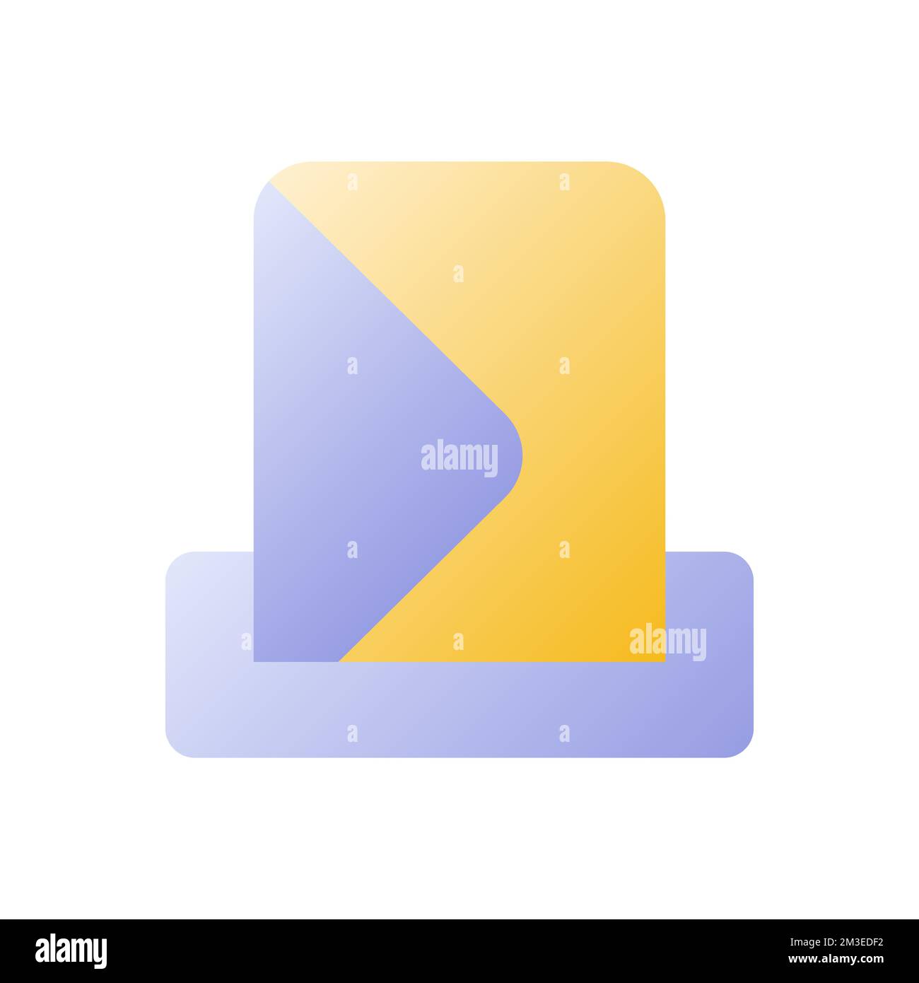 Drop letter flat gradient two-color ui icon Stock Vector Image & Art ...