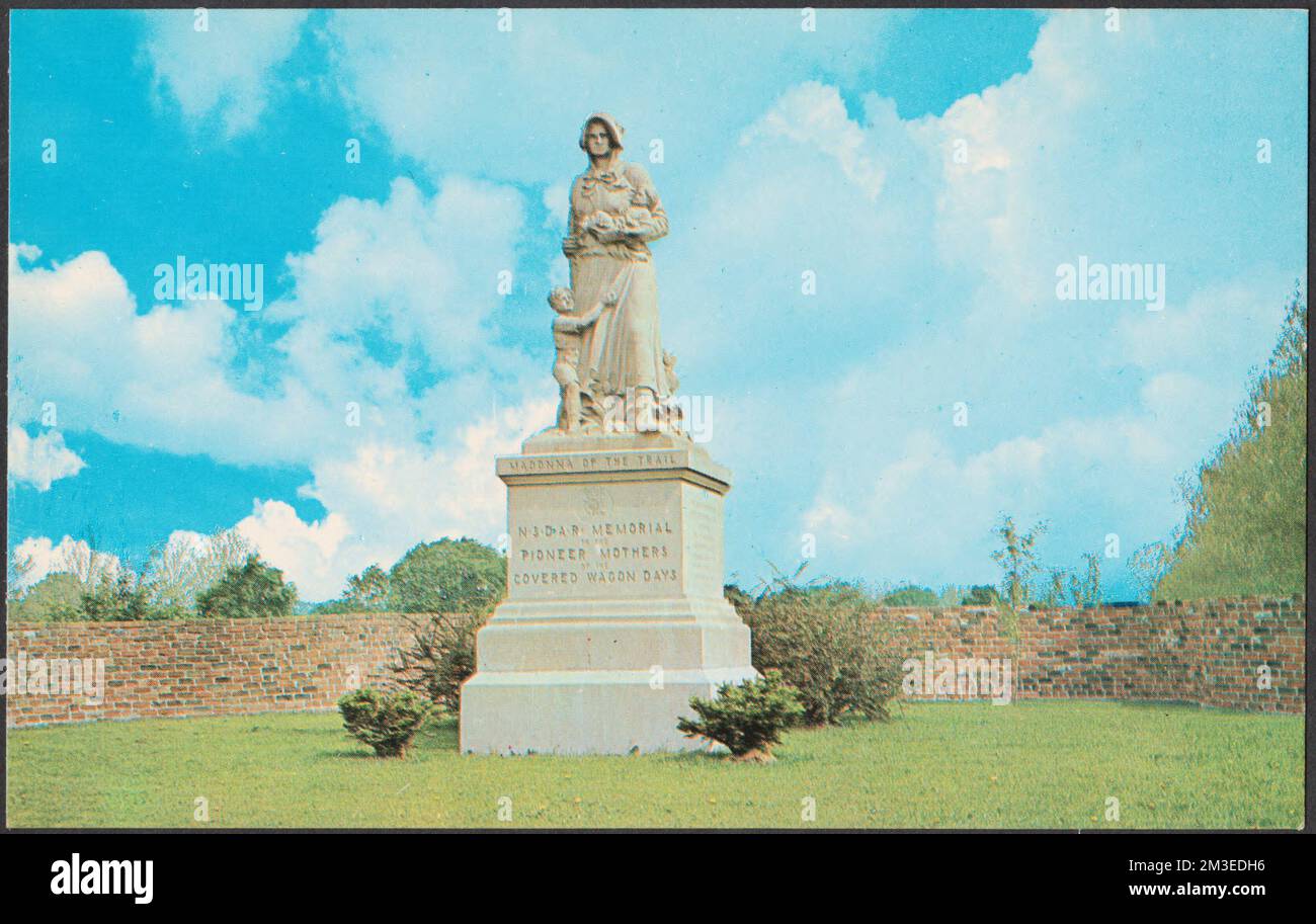 Madonna of the trails , Monuments & memorials, Tichnor Brothers ...