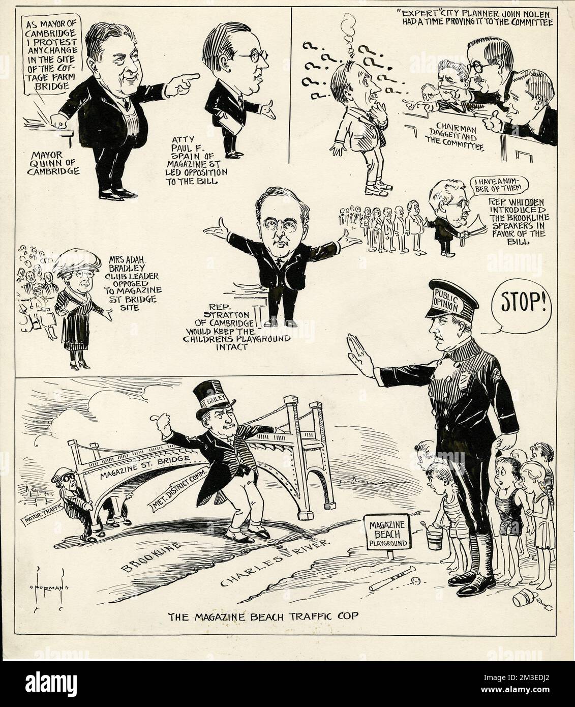 Magazine Beach traffic cop , City planners, Public opinion, Recreation ...