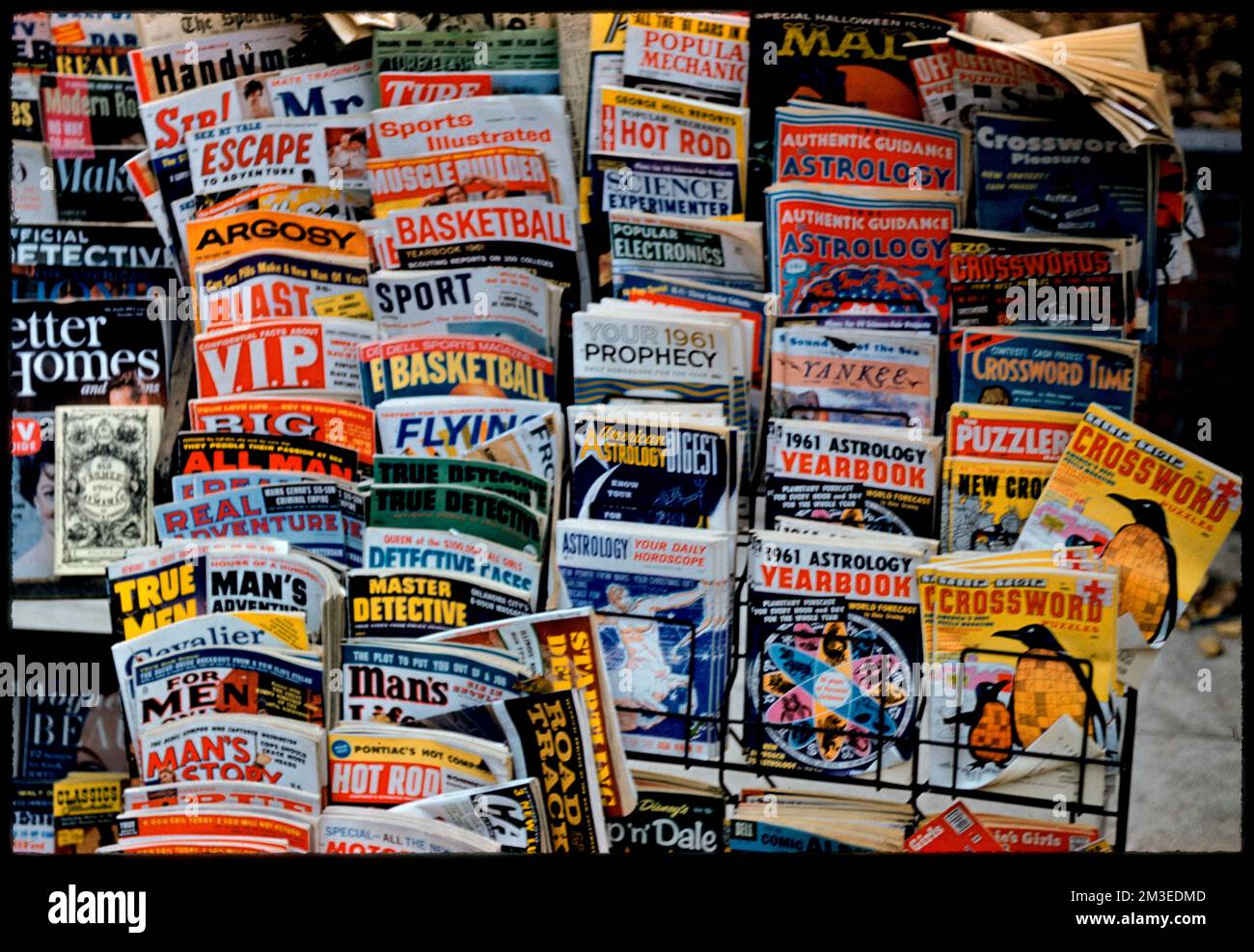 Magazine stand , Newspaper vendors. Edmund L. Mitchell Collection Stock ...