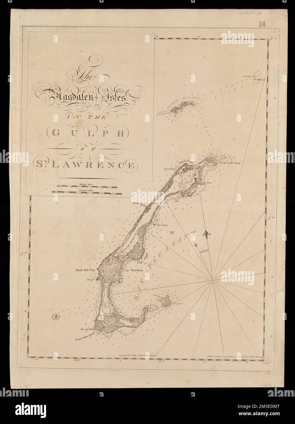 The Magdalen Isles in the Gulph of St. Lawrence , Nautical charts ...