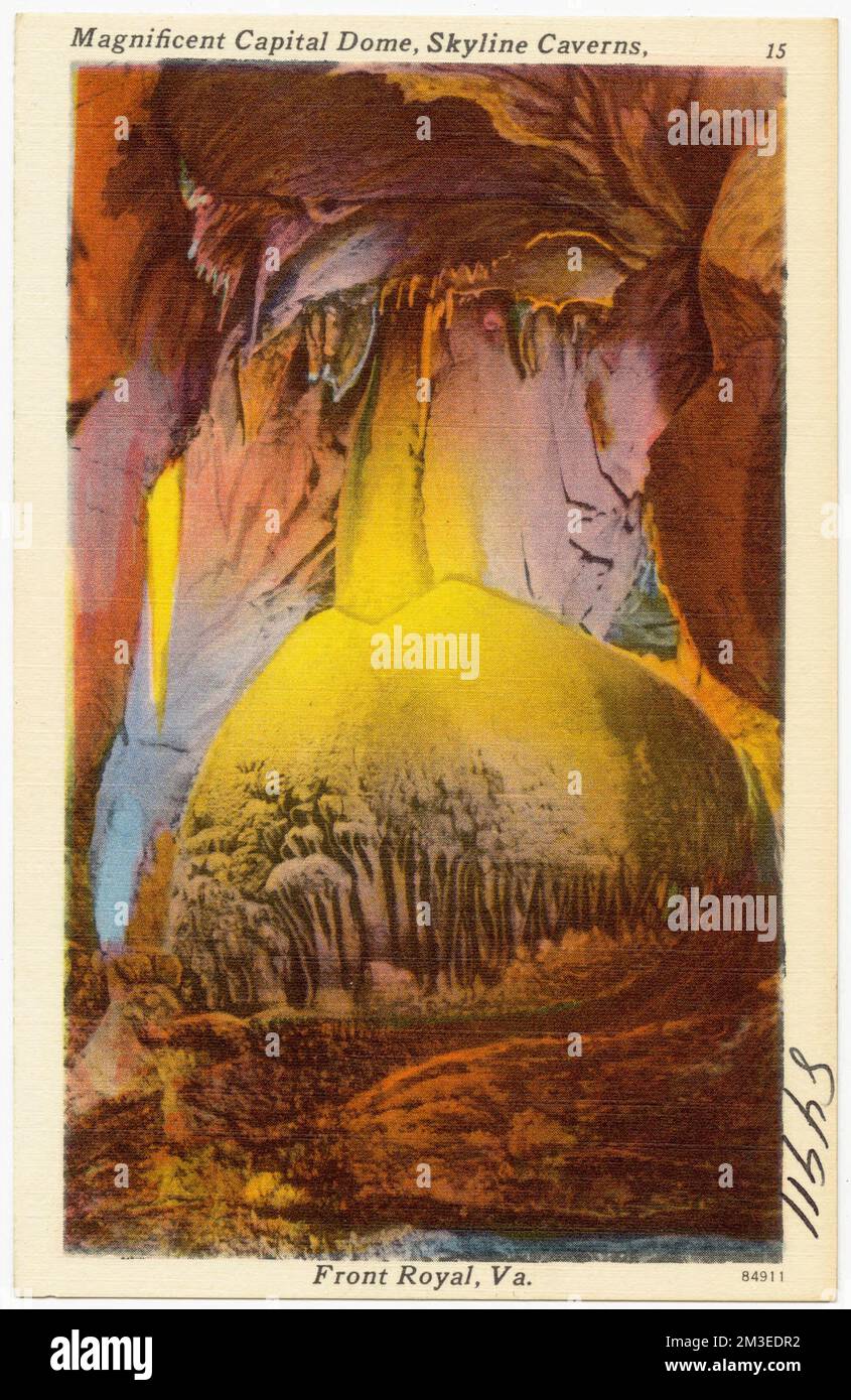 Magnificent Capital Dome, Skyline Caverns, Front Royal, Va. , Caves ...