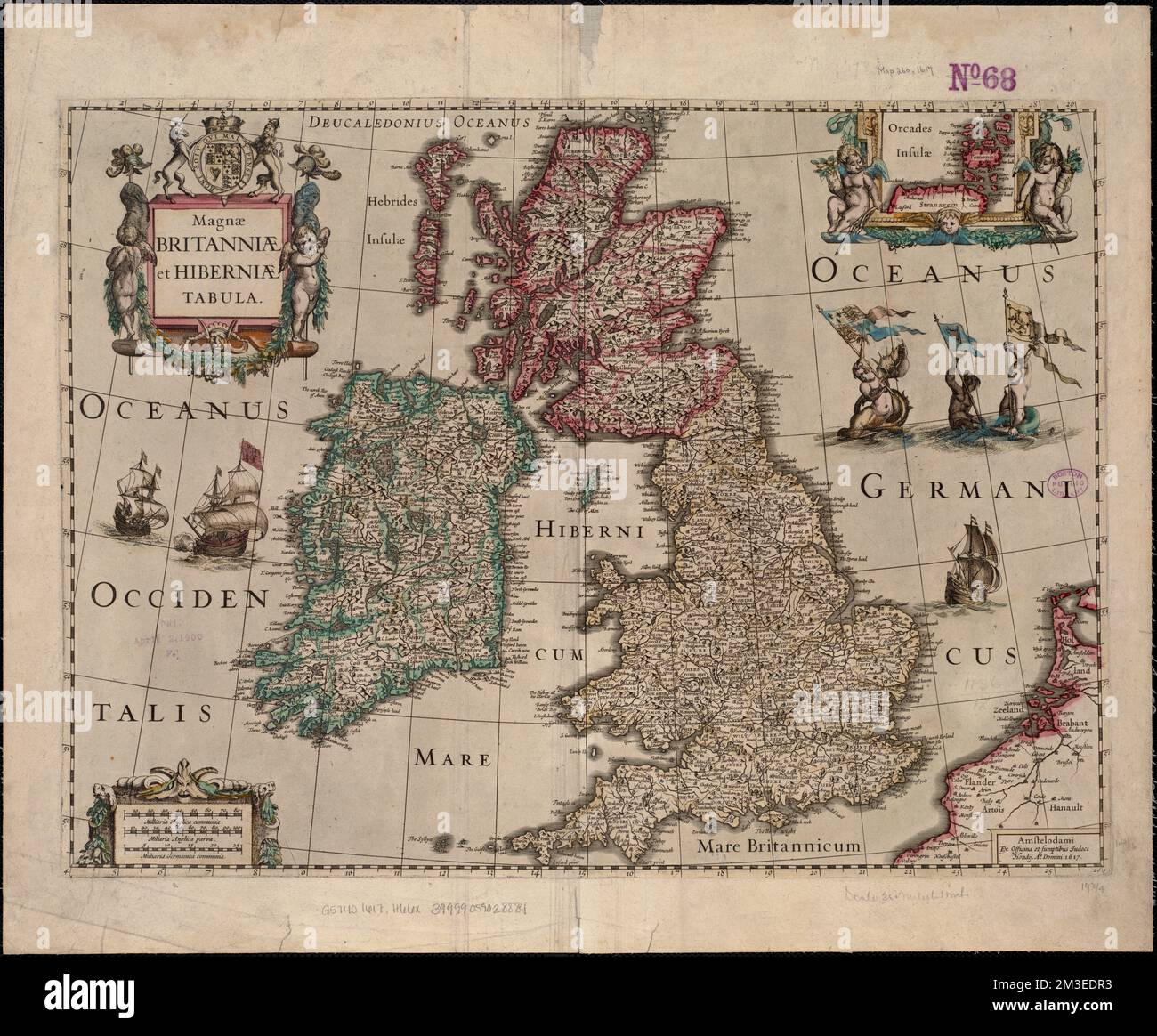 Magnae Britanniae et Hiberniae Tabula , British Isles, Maps, Early ...