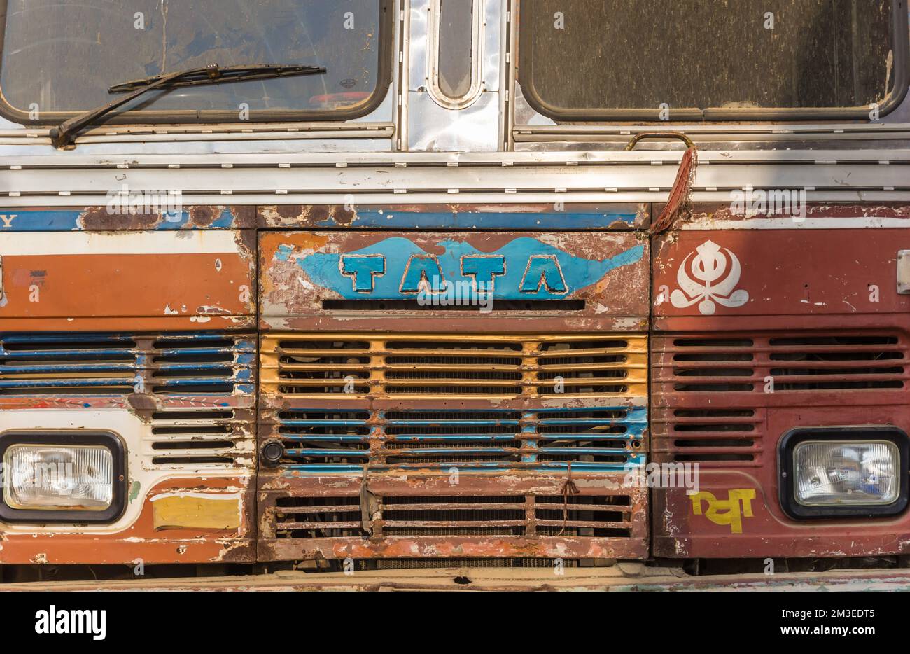Indian truck front hi-res stock photography and images - Alamy