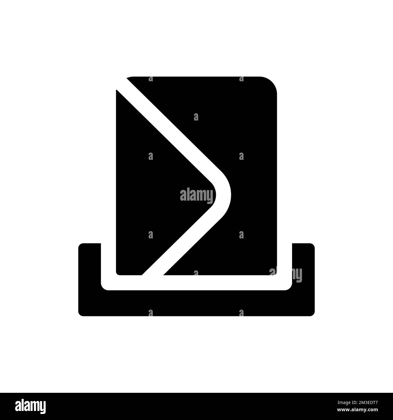 Drop letter black glyph ui icon Stock Vector Image & Art - Alamy