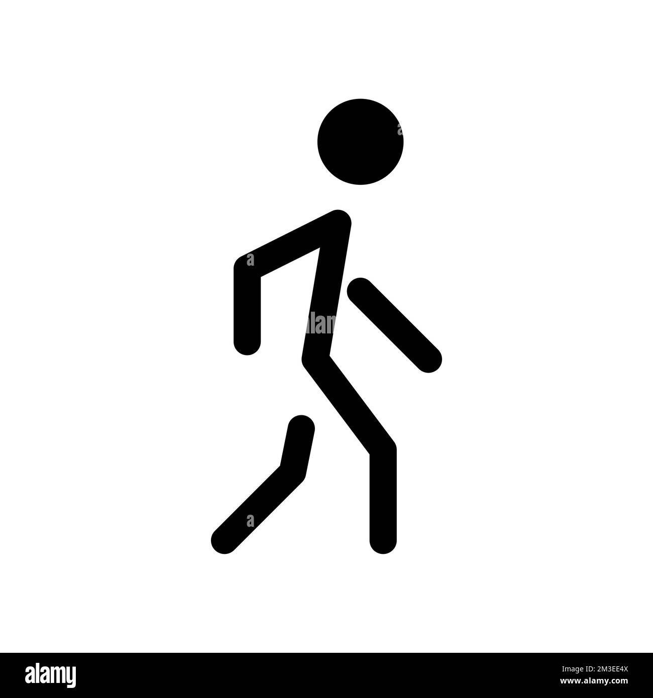 Human walking icon Black and White Stock Photos & Images - Alamy