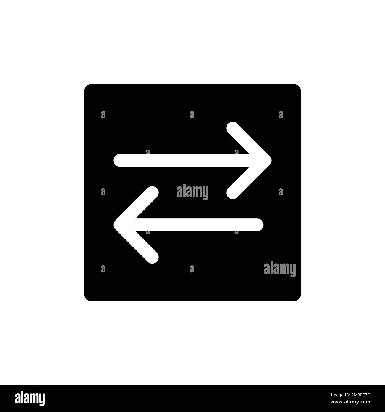User exchange icon vector Black and White Stock Photos & Images - Alamy