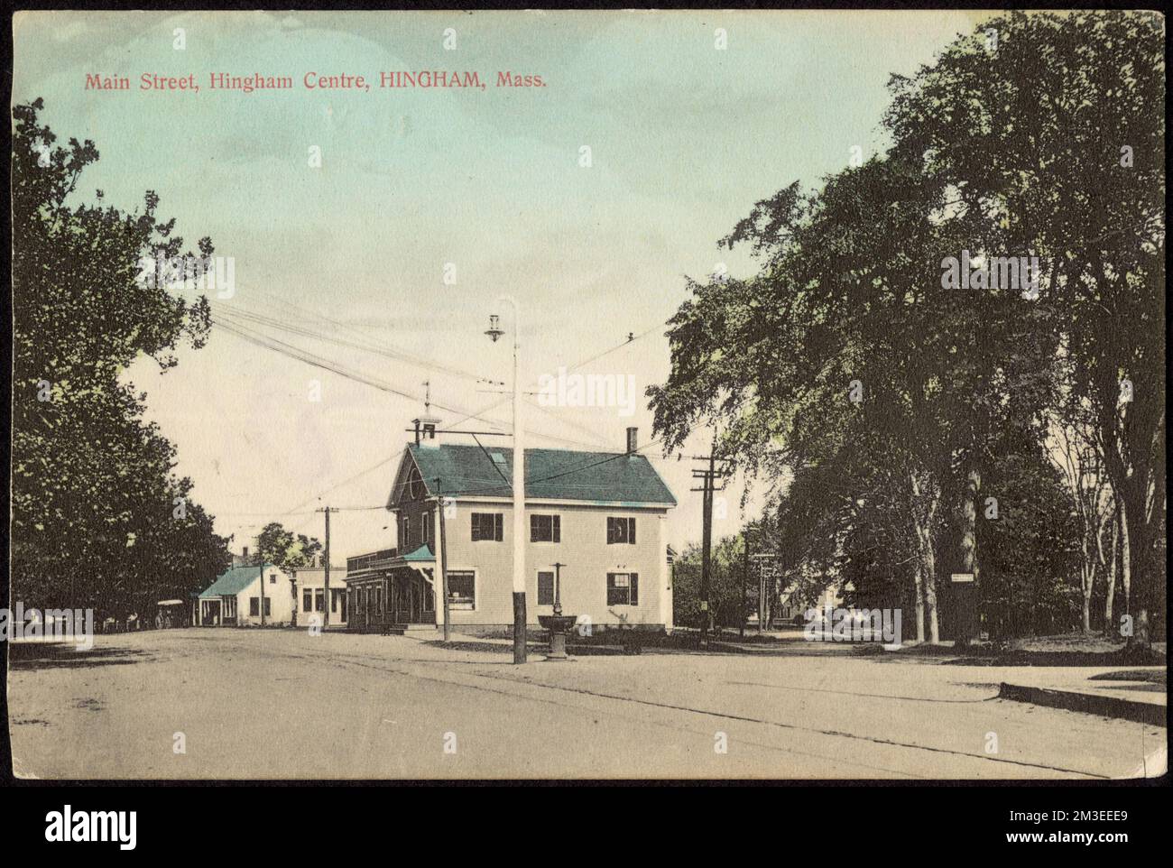 Main St. Hingham Centre, Hingham, Mass. , Houses. Hingham Public ...