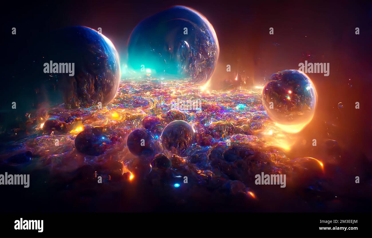 Multiple earths theory hi-res stock photography and images - Alamy