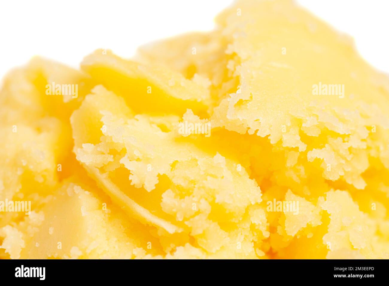 Homemade melted ghee clarified butter close up macro food background ...