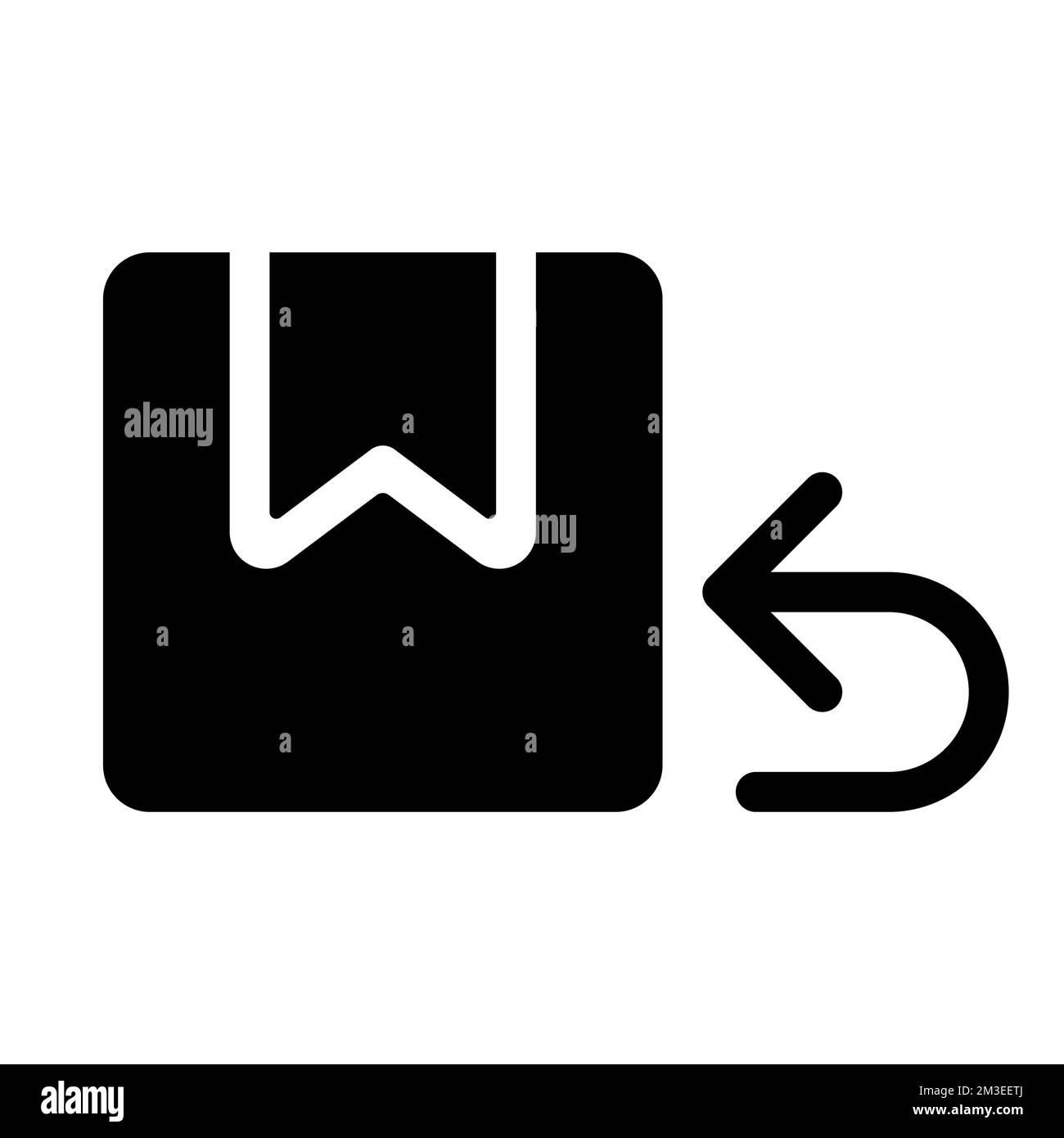 Return parcel black glyph ui icon Stock Vector Image & Art - Alamy