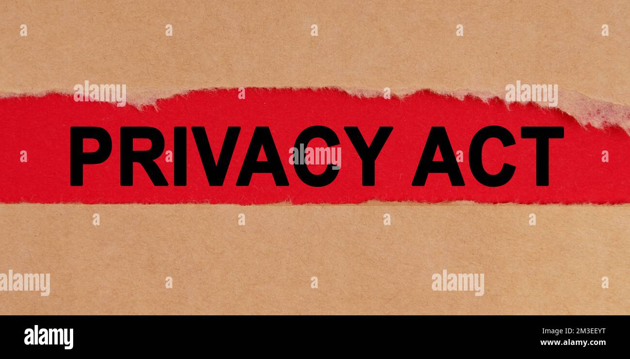 Law concept. Among the torn sheets of paper on a red background, the ...