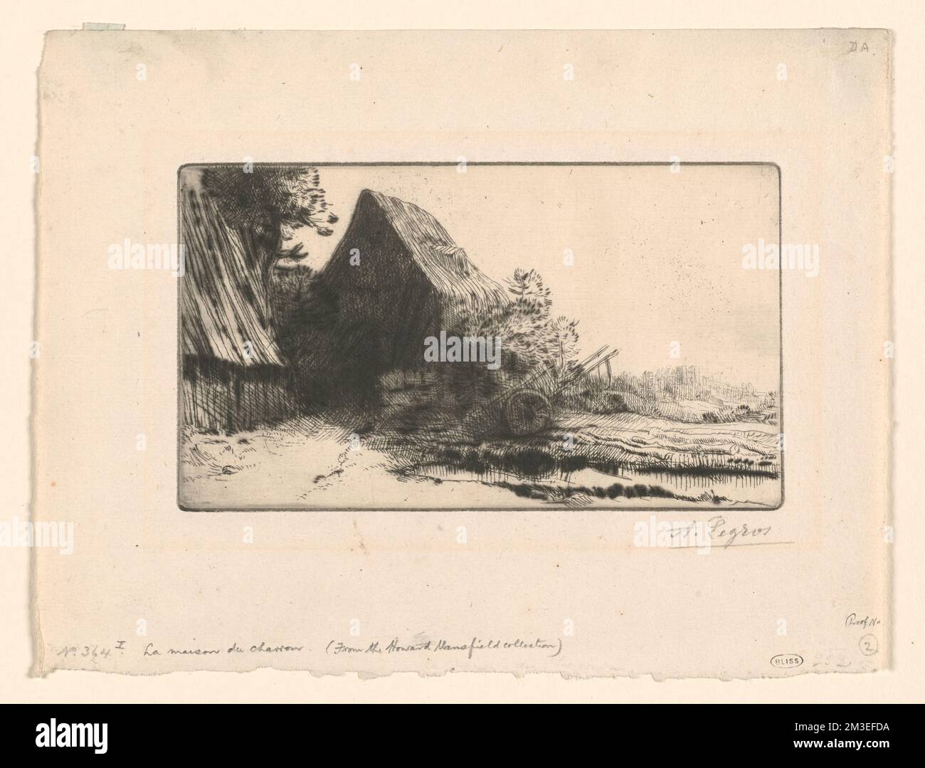 La maison du charron , Houses, Wheelbarrows, Alphonse Legros (1837-1911 ...
