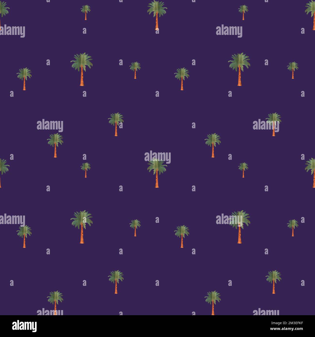 Palm symbol seamless violet pattern a watercolor Stock Photo - Alamy