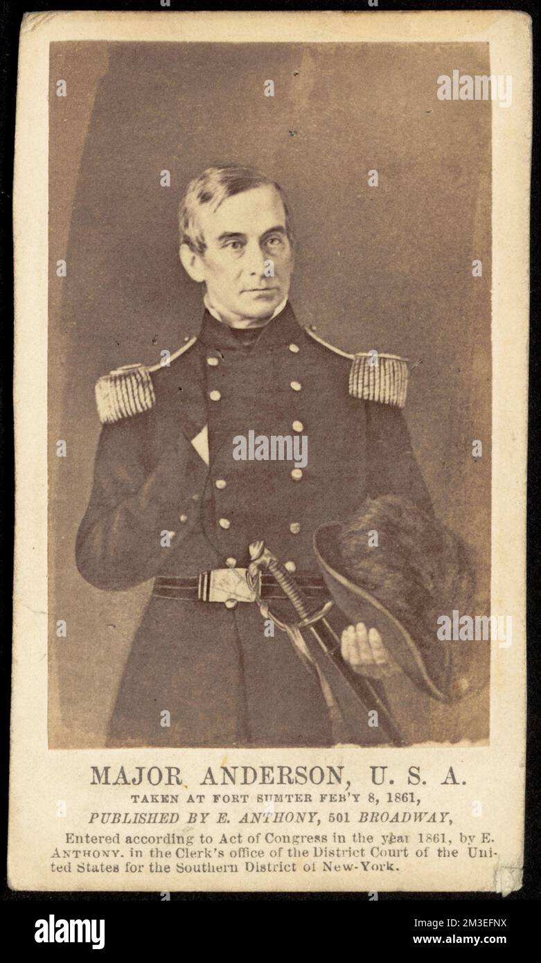 Vintage photo of general robert anderson hi-res stock photography and ...