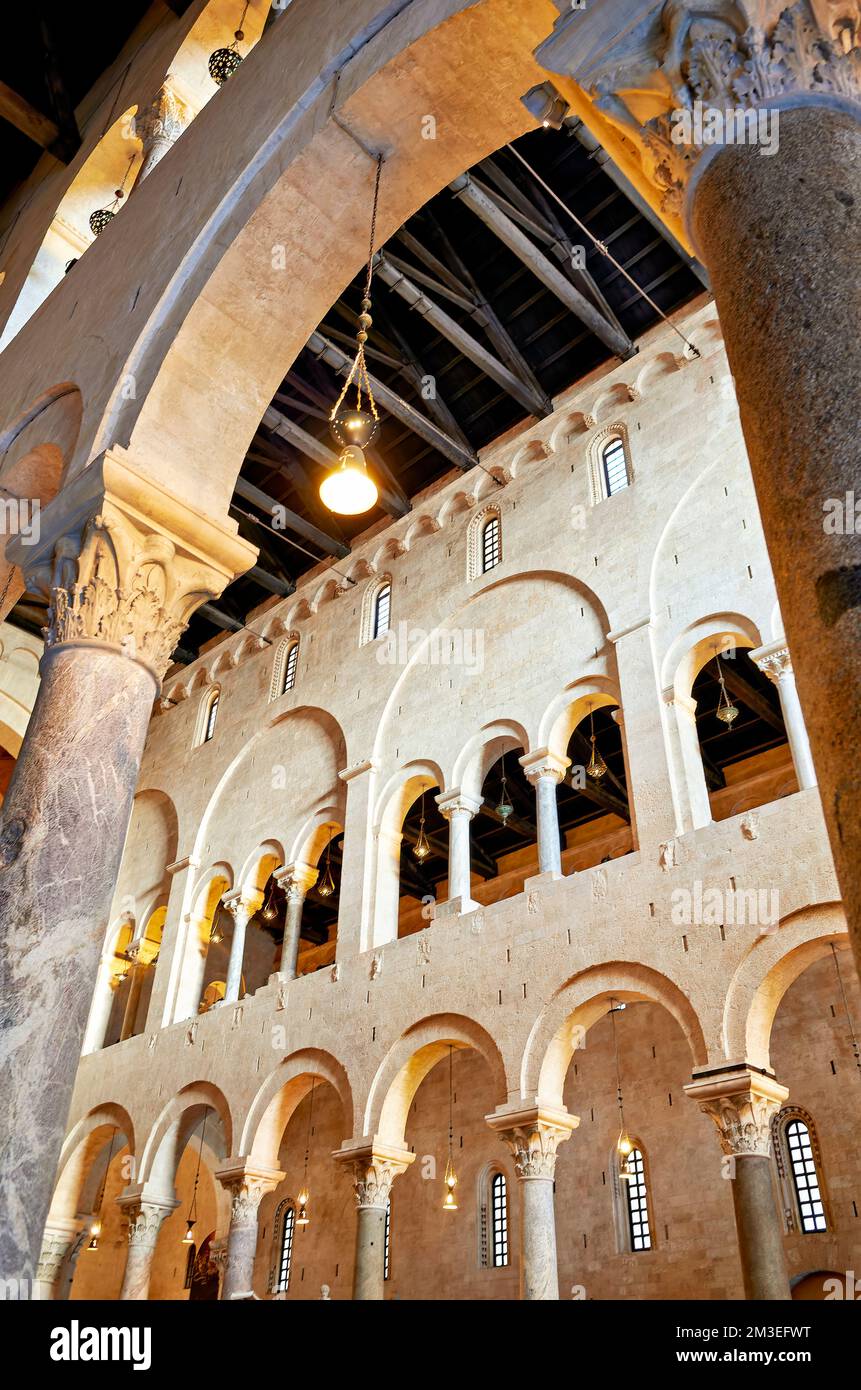Apulia Puglia Italy. Bari. The Cathedral of Saint Sabinus Stock Photo ...