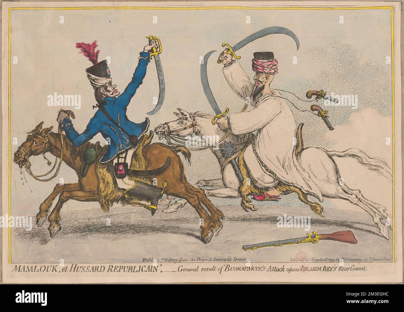 Mamlouk, et Hussard Republicain, general result of Buonaparte's attack ...