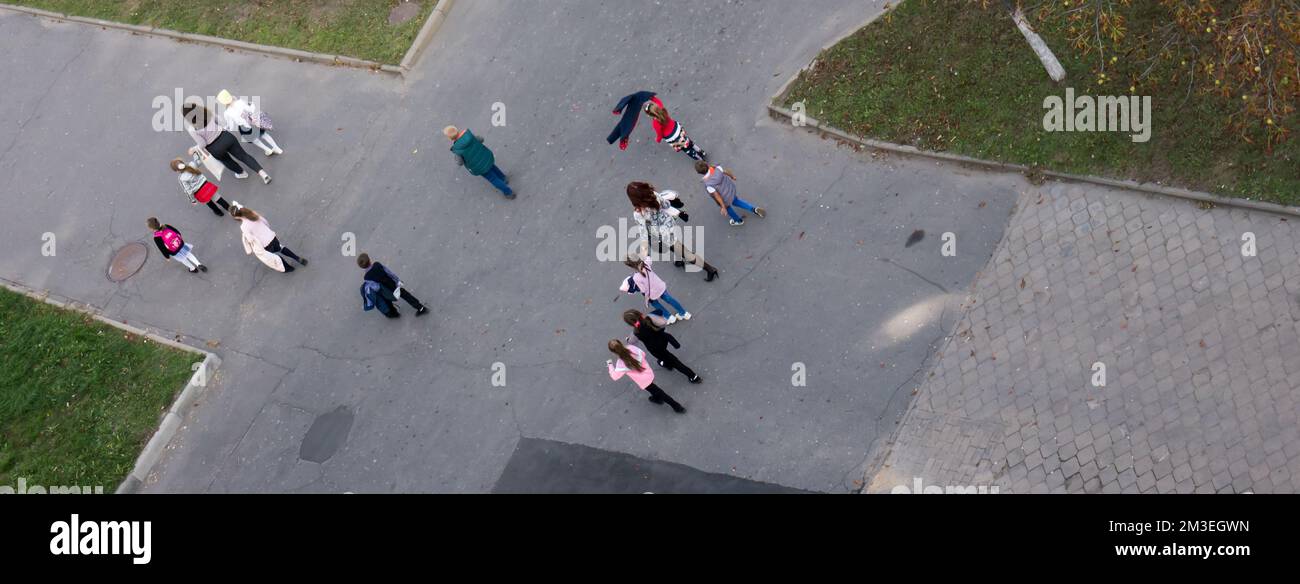 The Architecture backgrounds and objects. Sidewalk. Woman. Girl. View ...