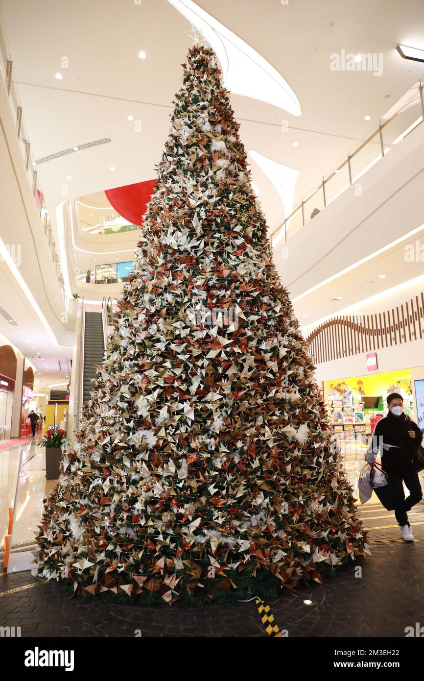 XI'AN, CHINA - DECEMBER 14, 2022 - Thousands of origami cranes dress up ...